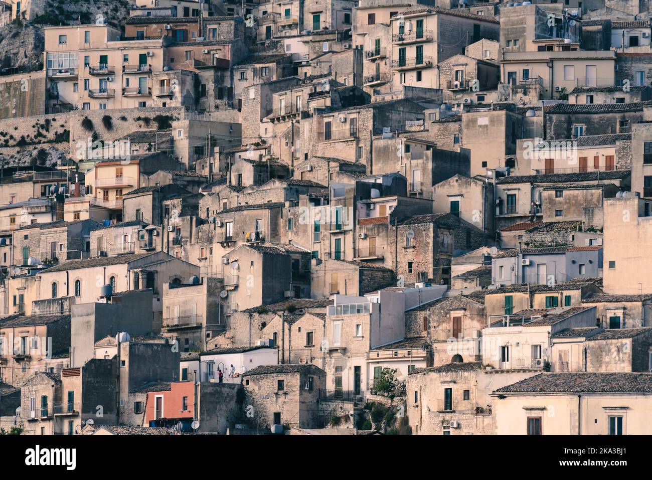 An aerial view of Modica city in Sicily, Italy Stock Photo - Alamy