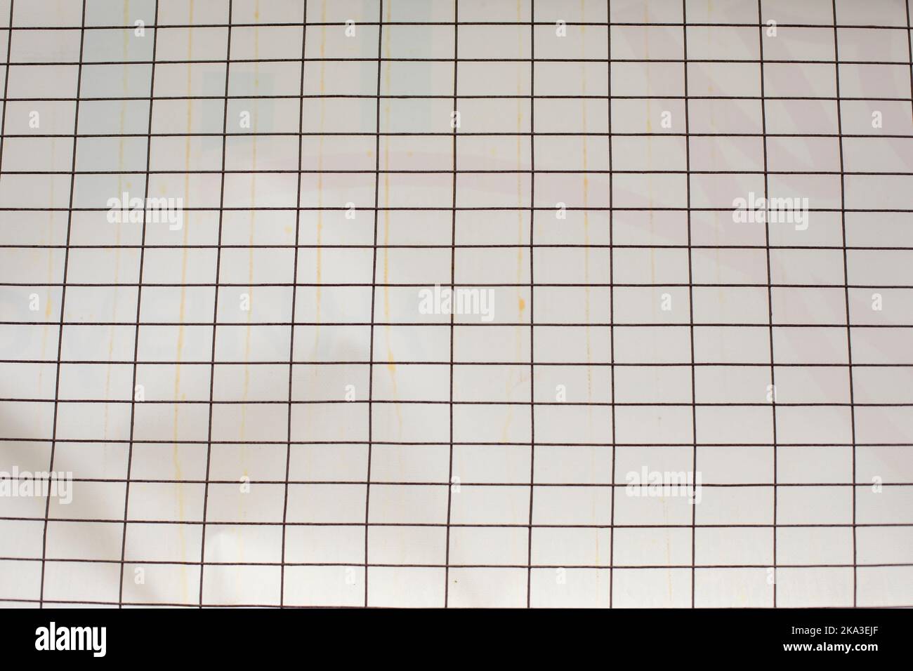 Lattice against gray sky. Steel cage. Texture of straight lines Stock ...