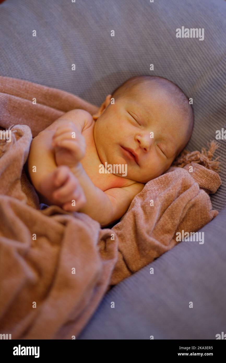 Infant kid on in warm hi-res stock photography and images - Alamy