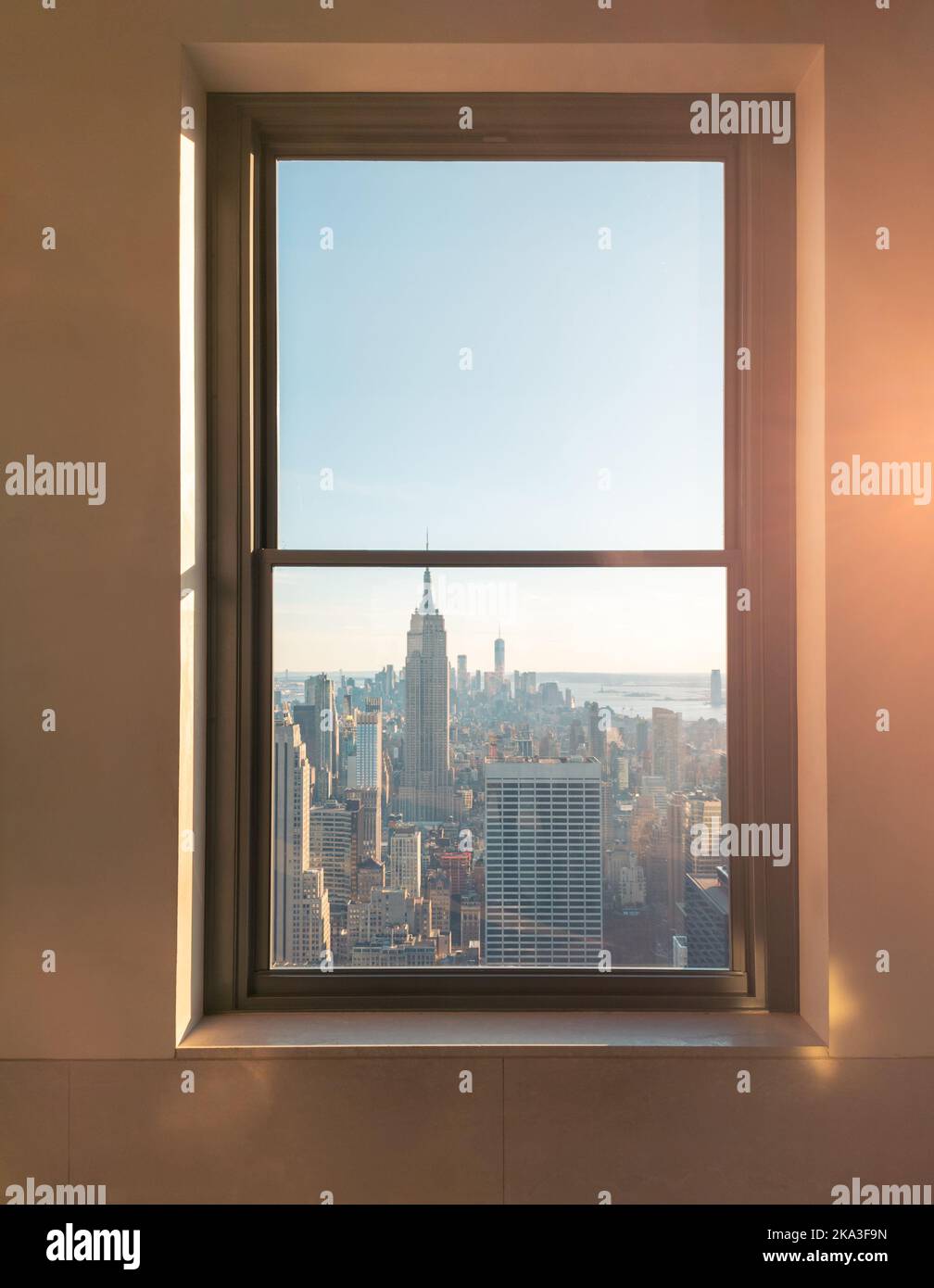 Nyc sunset from window hi-res stock photography and images - Alamy