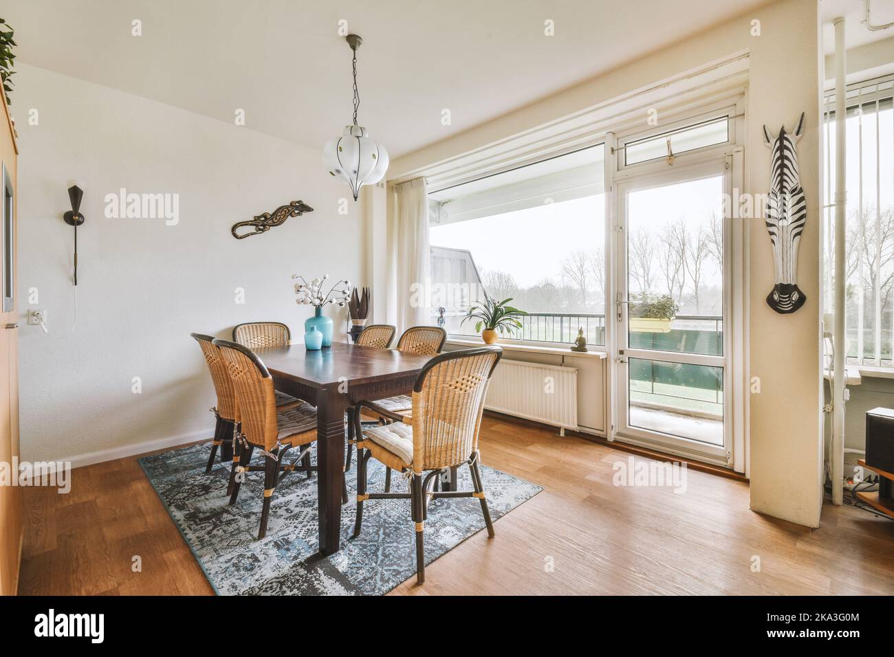 Simple expensive interior of living room with carpet and beige sofa ...