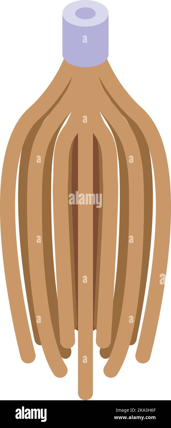 Portable dreadlocks icon isometric vector. African hair. Wig man Stock ...