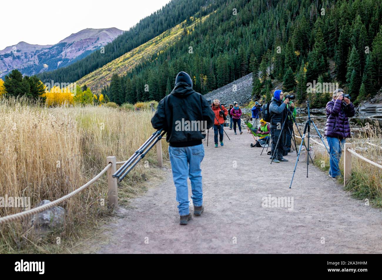 Photographing maroon bells in fall hi-res stock photography and images ...