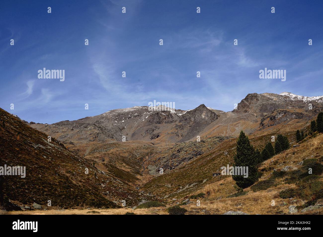 Hiking trail in South Tyrol in the Martell Valley Stock Photo - Alamy