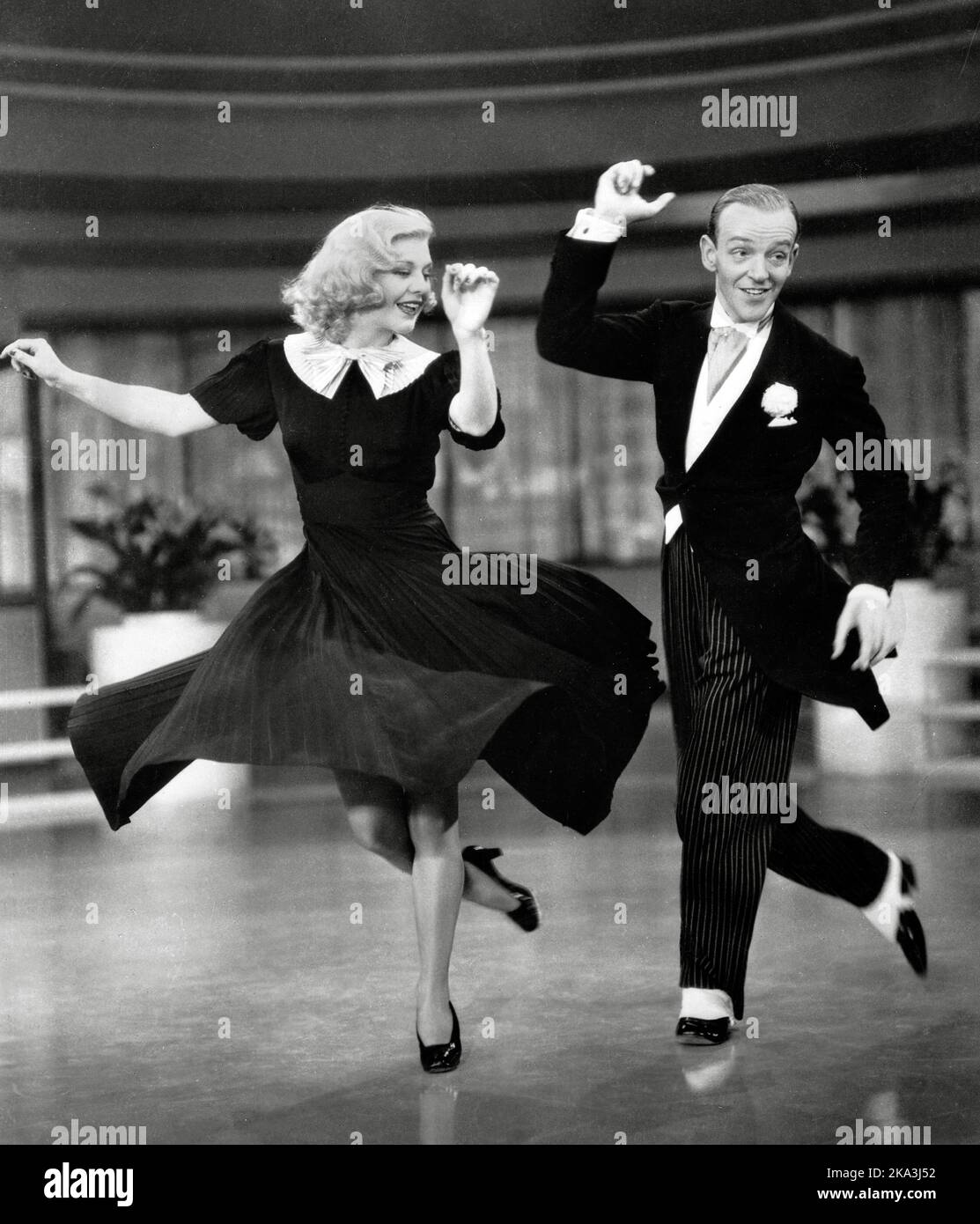 Fred Astaire and Ginger Rogers, "Swing Time" 1936 RKO. (THA File Reference #34408-245THA Stock ...