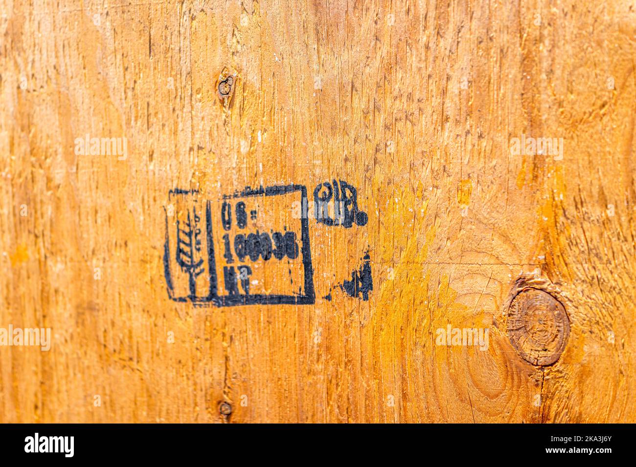 Ft Myers, USA - May 16, 2022: Macro closeup of U-haul U-box wall with ...