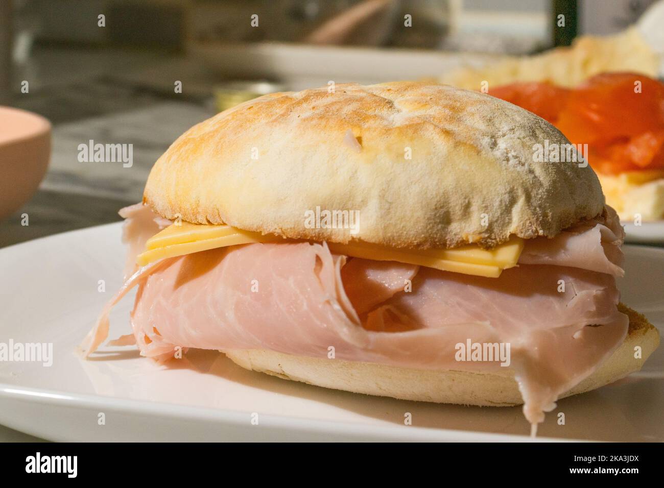 Child making fruit salad hi-res stock photography and images - Alamy