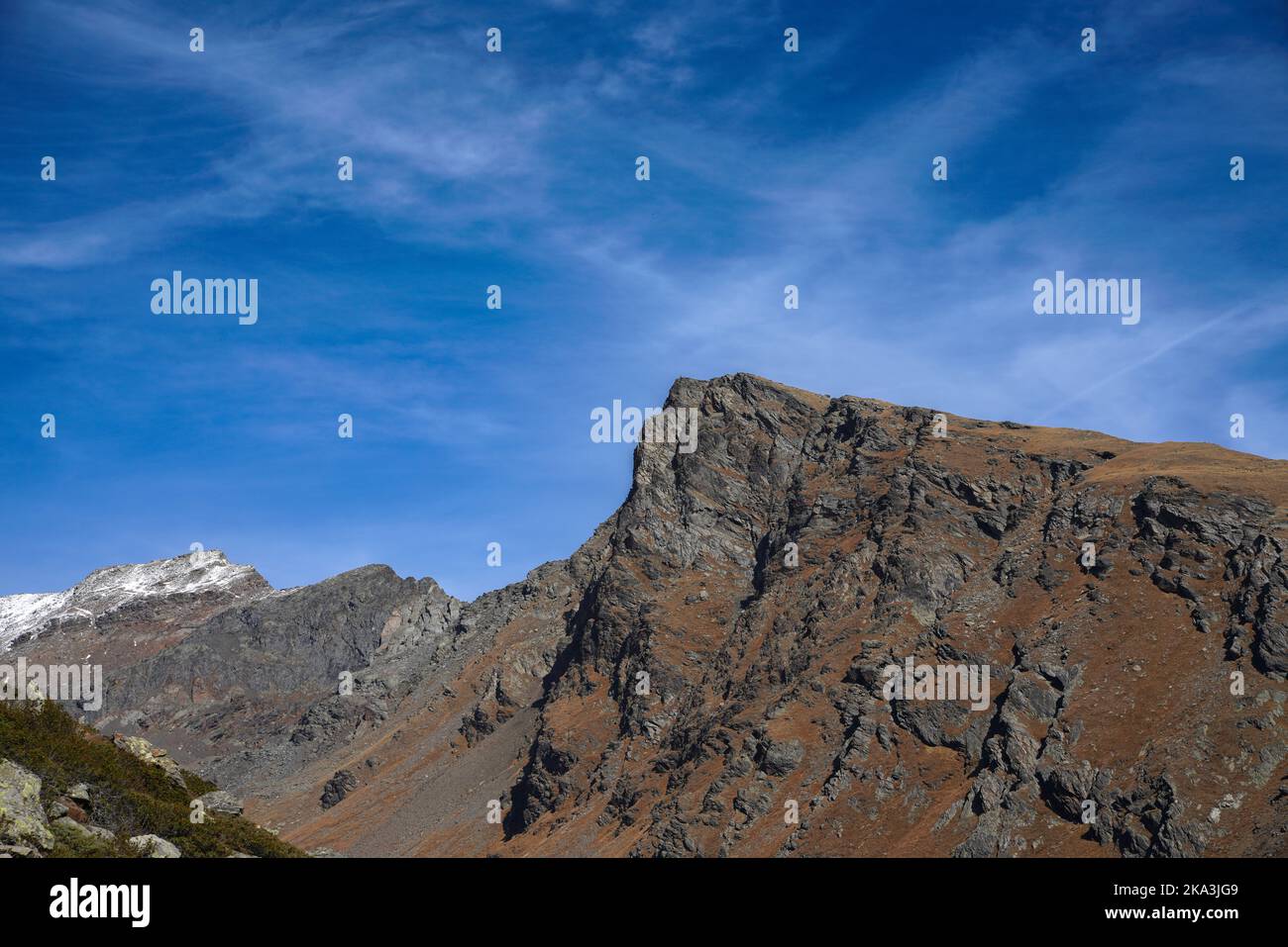 Hiking trail in South Tyrol in the Martell Valley Stock Photo - Alamy