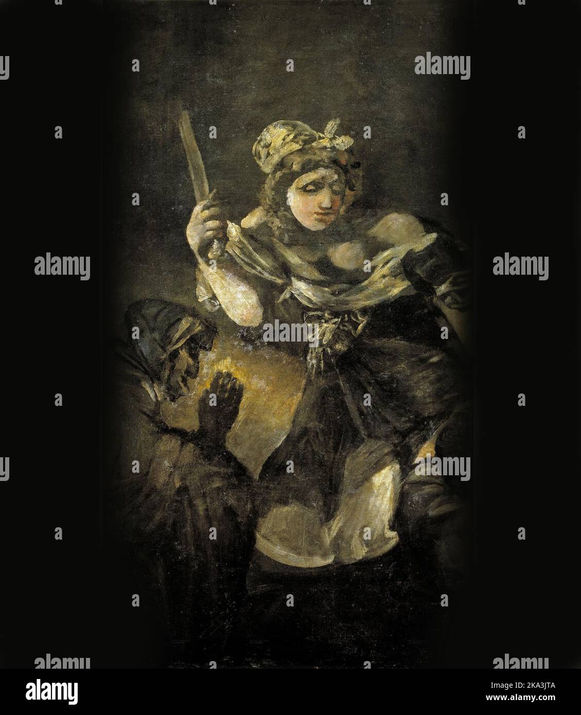 Vintage francisco Goya painting art Stock Photo - Alamy