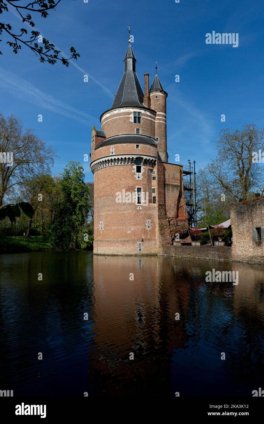 Rounded brick fortified tower and remains of picturesque Duurstede ...