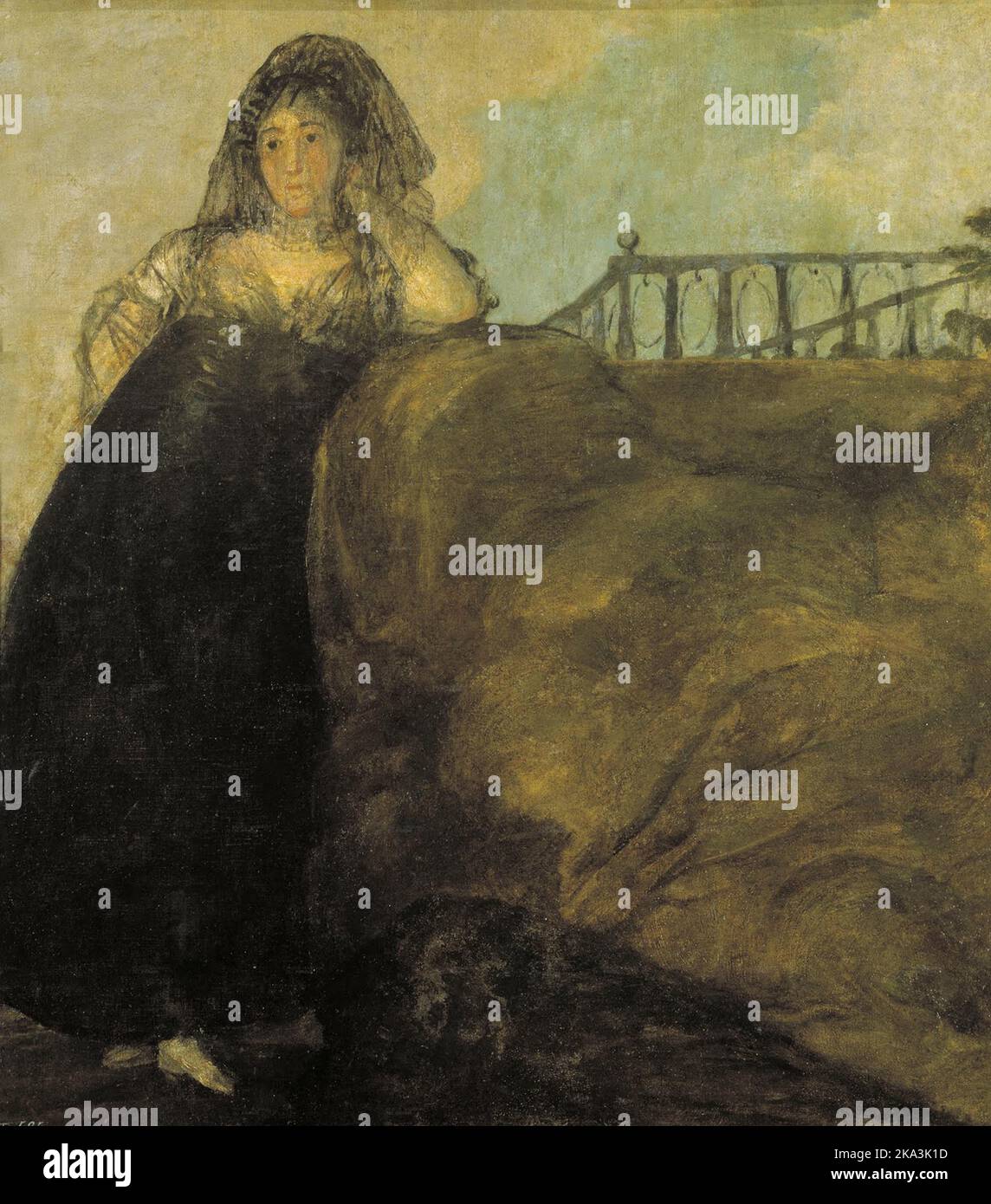 Vintage francisco Goya painting art Stock Photo - Alamy