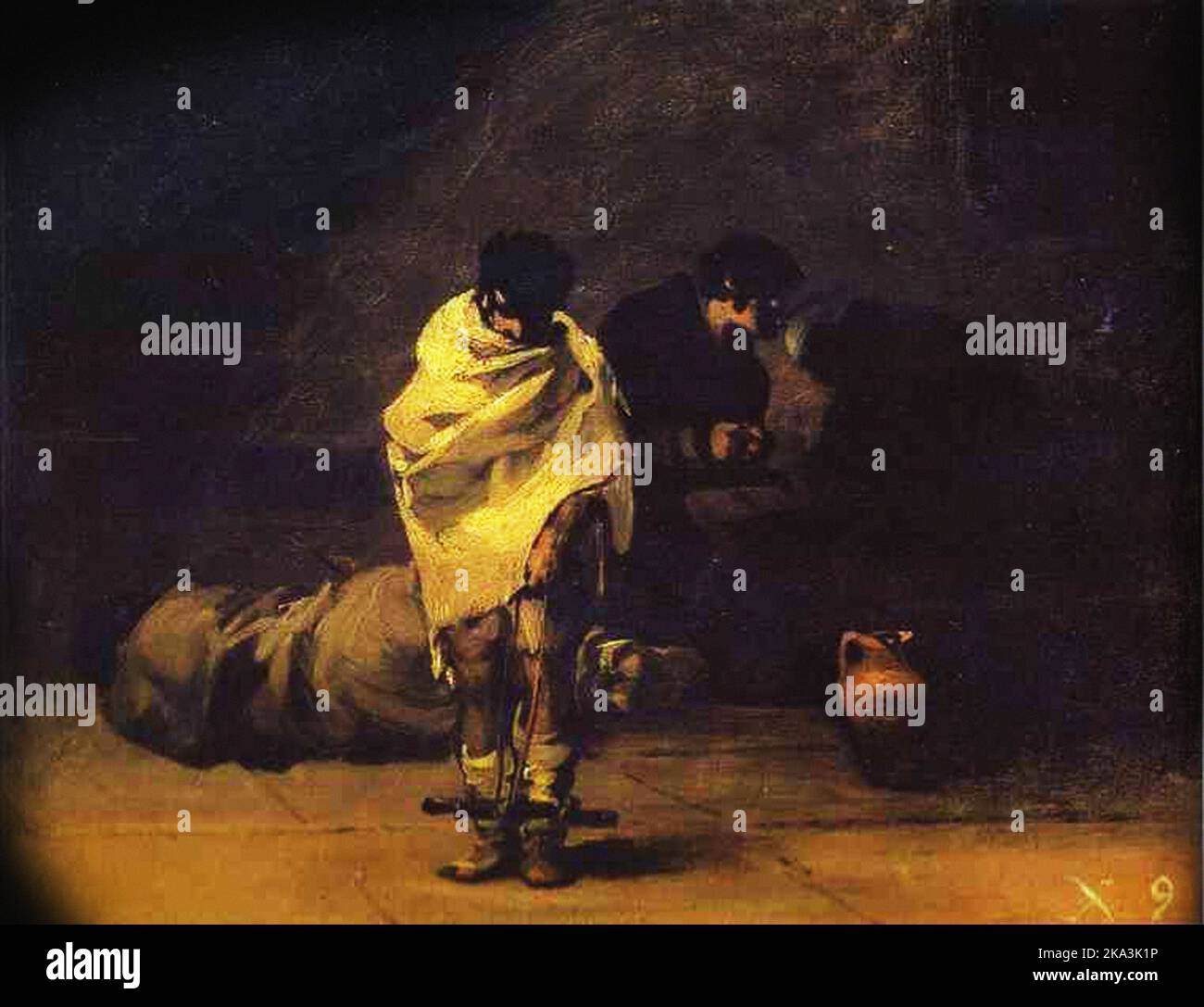 Vintage francisco Goya painting art Stock Photo - Alamy