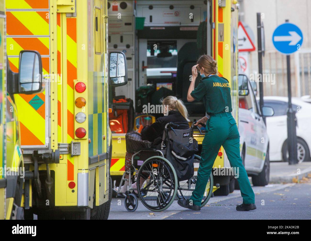 London, UK. 31st Oct, 2022. The NHS is under severe pressure as Winter ...