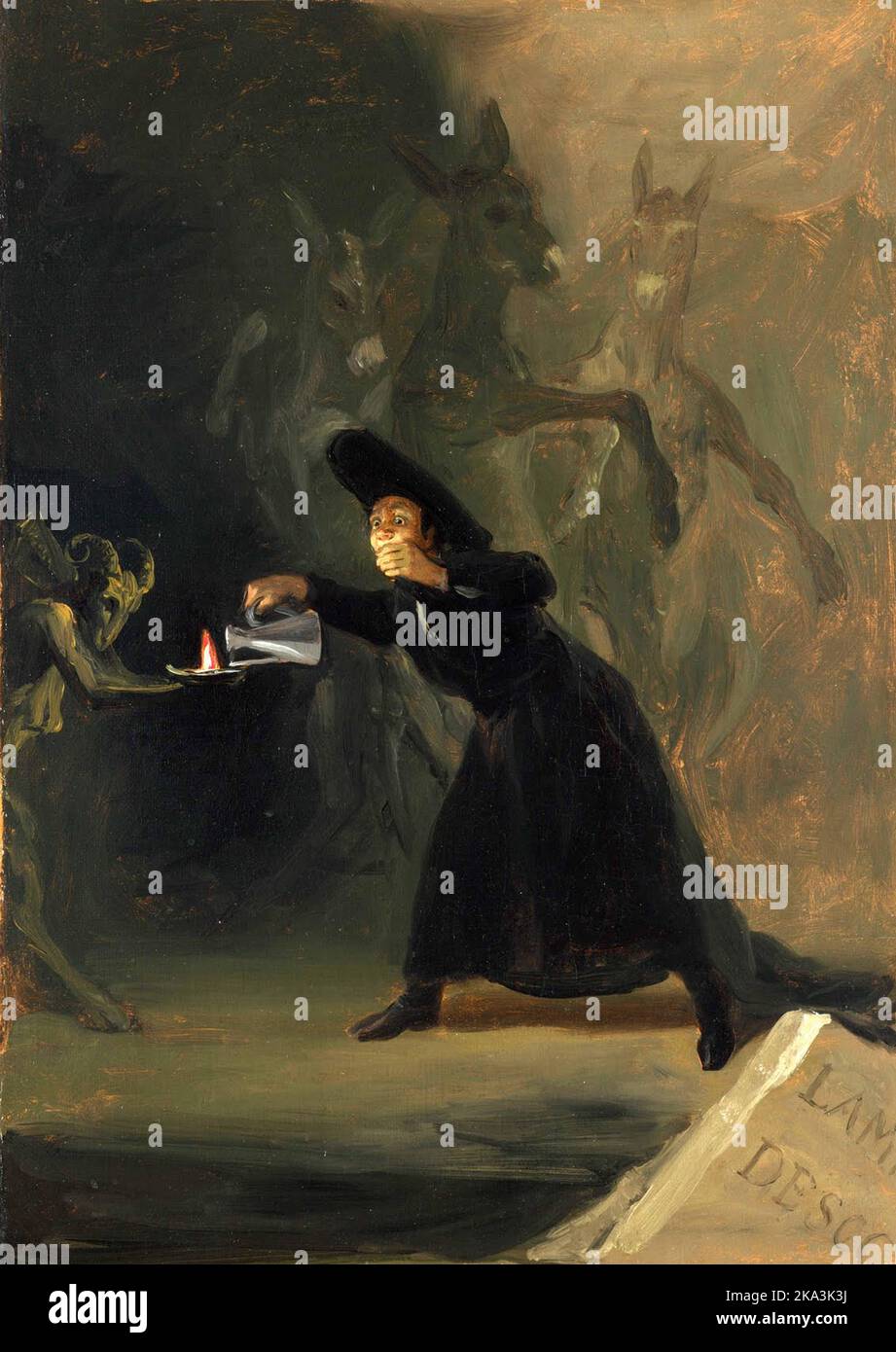 Vintage francisco Goya painting art Stock Photo - Alamy