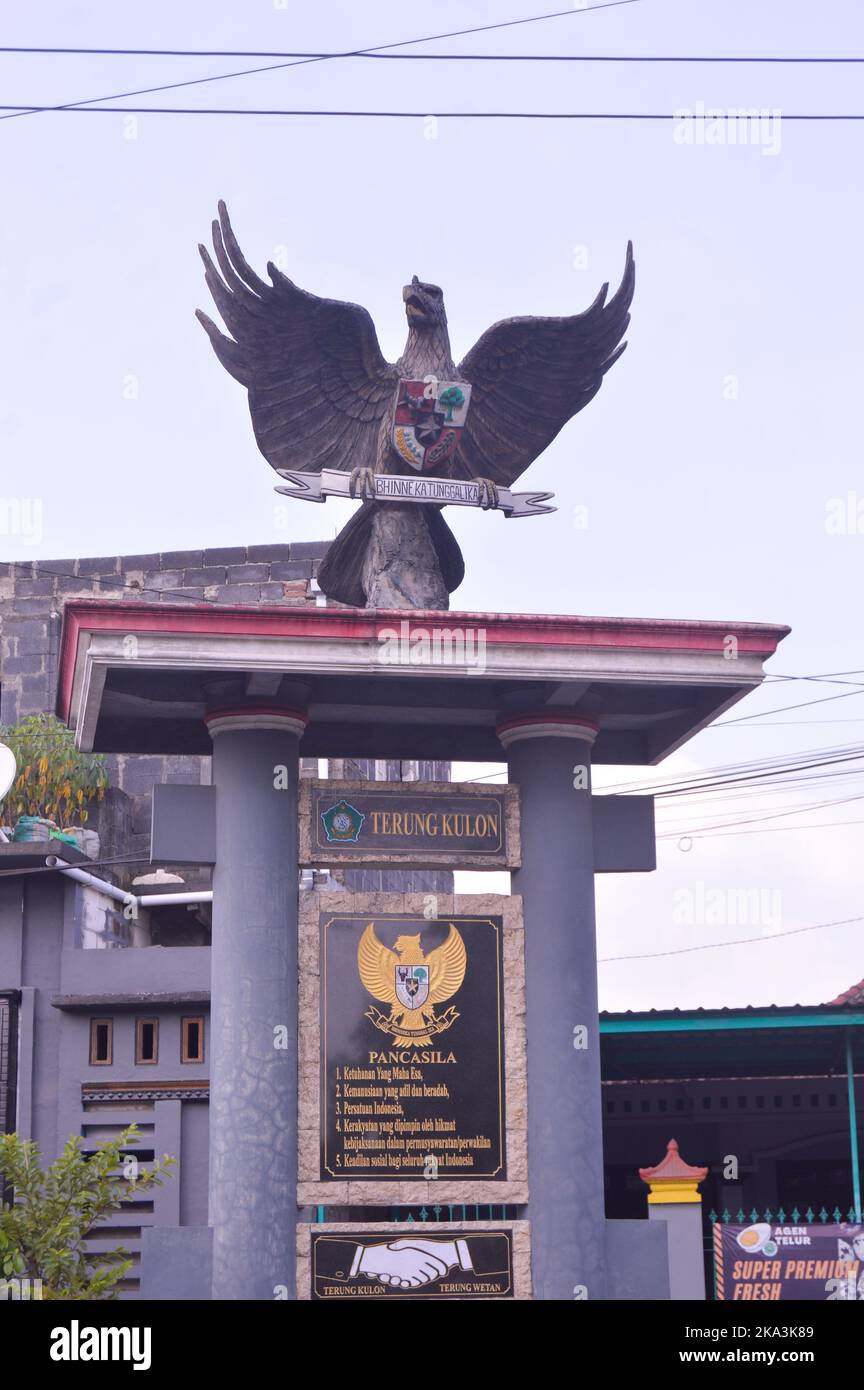 Garuda Pancasila Monument in Terung Wetan Village, Krian District ...