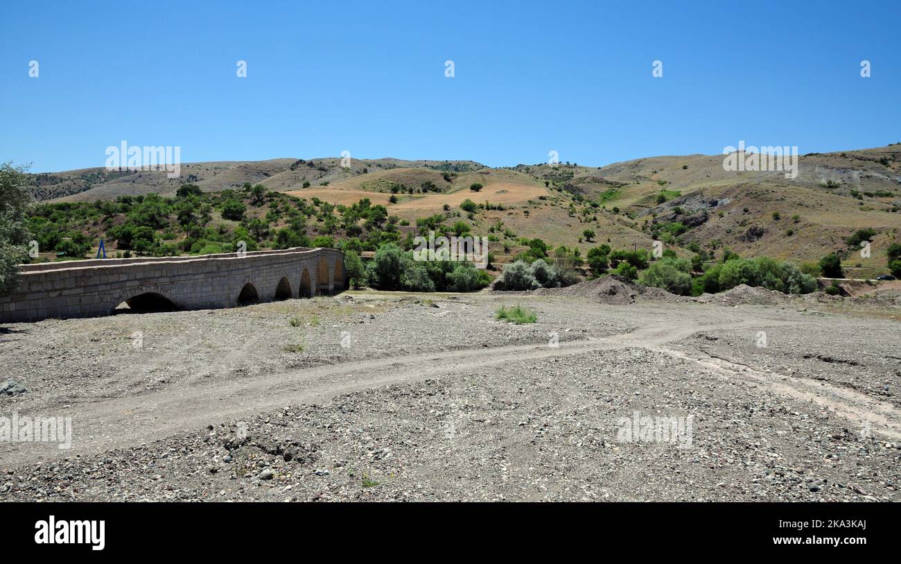 The Kizilirmak Bridge, located in Kalecik, Turkey, was built during the ...