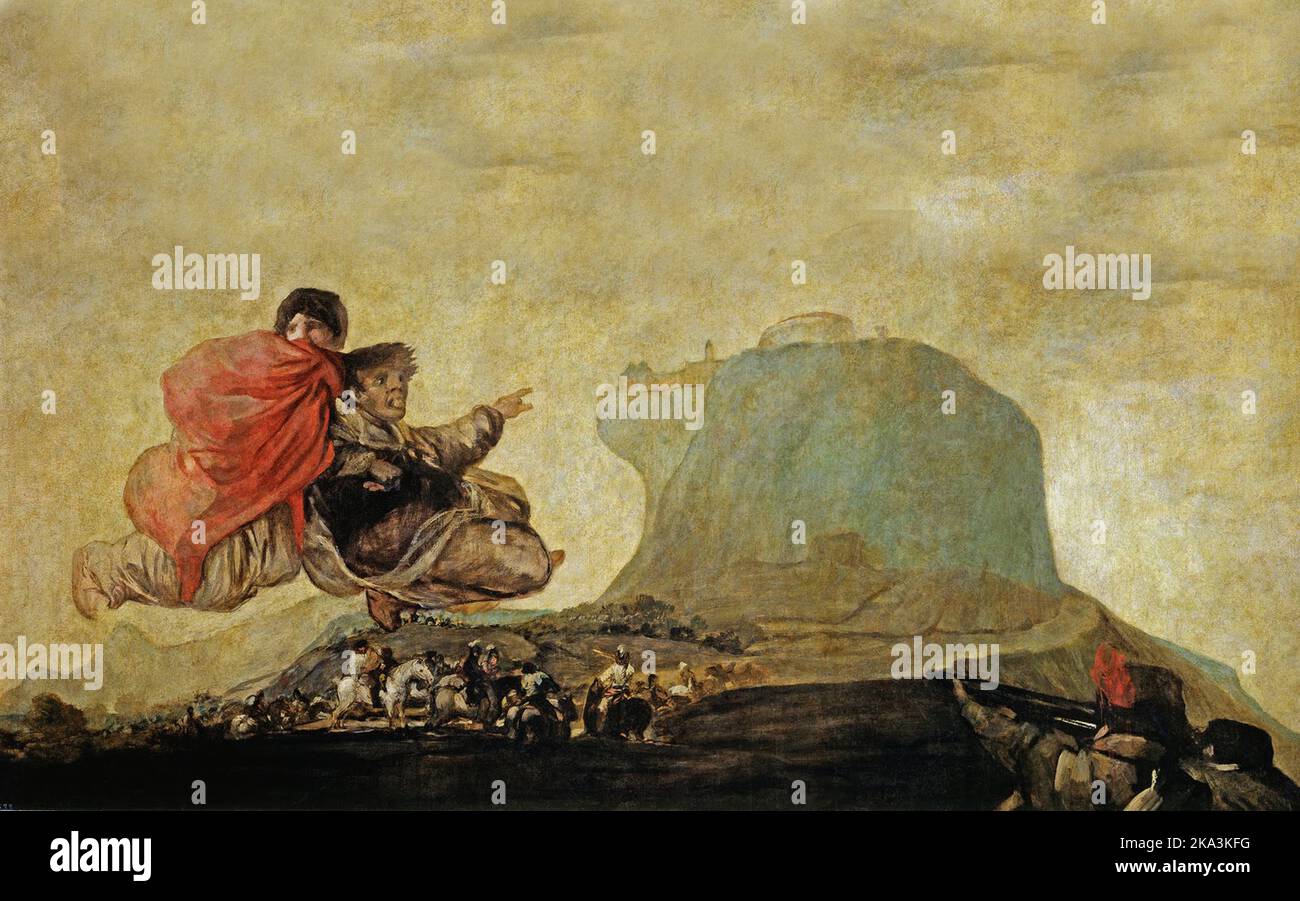 Vintage francisco Goya painting art Stock Photo - Alamy