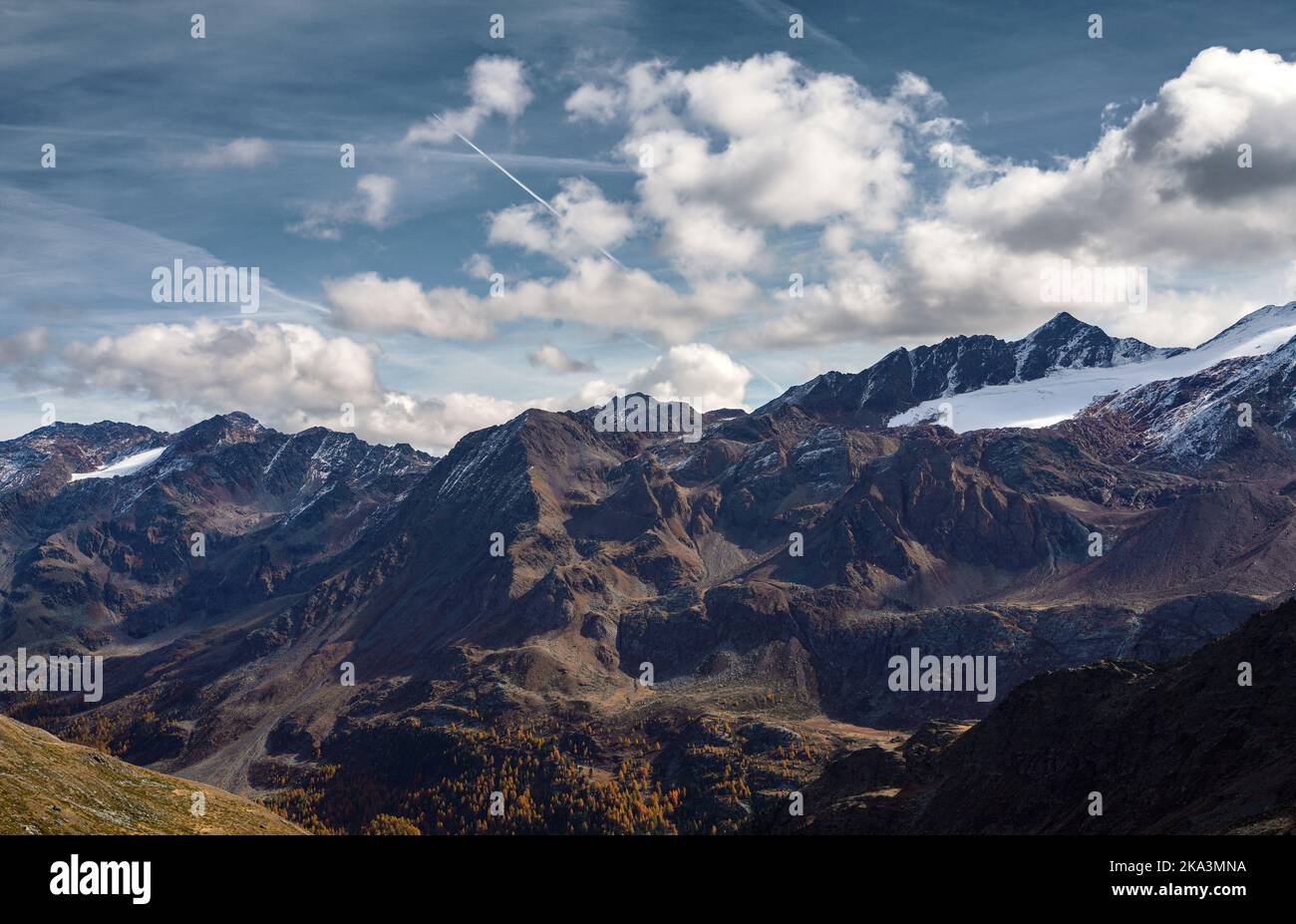 Hiking trail in South Tyrol in the Martell Valley Stock Photo - Alamy