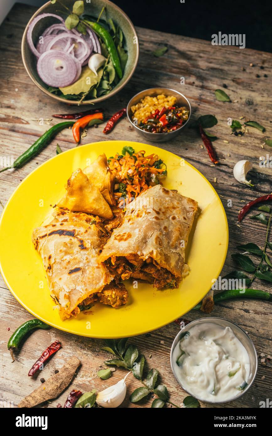 Indian food photography at restaurant Stock Photo - Alamy