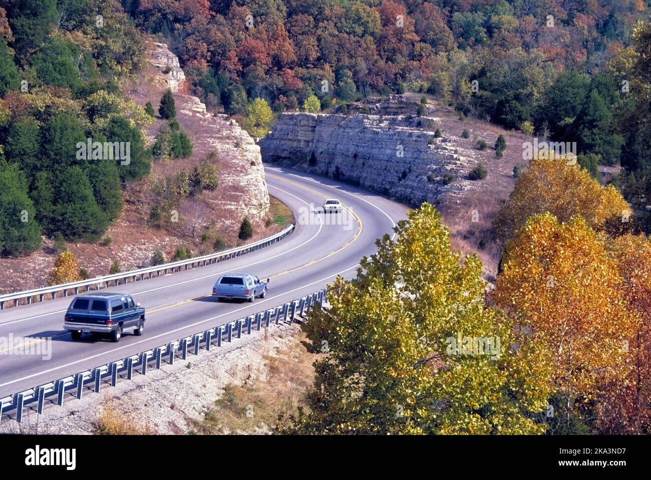 The Ozarks in the Fall is a favorite time for road trips. The Autumn ...
