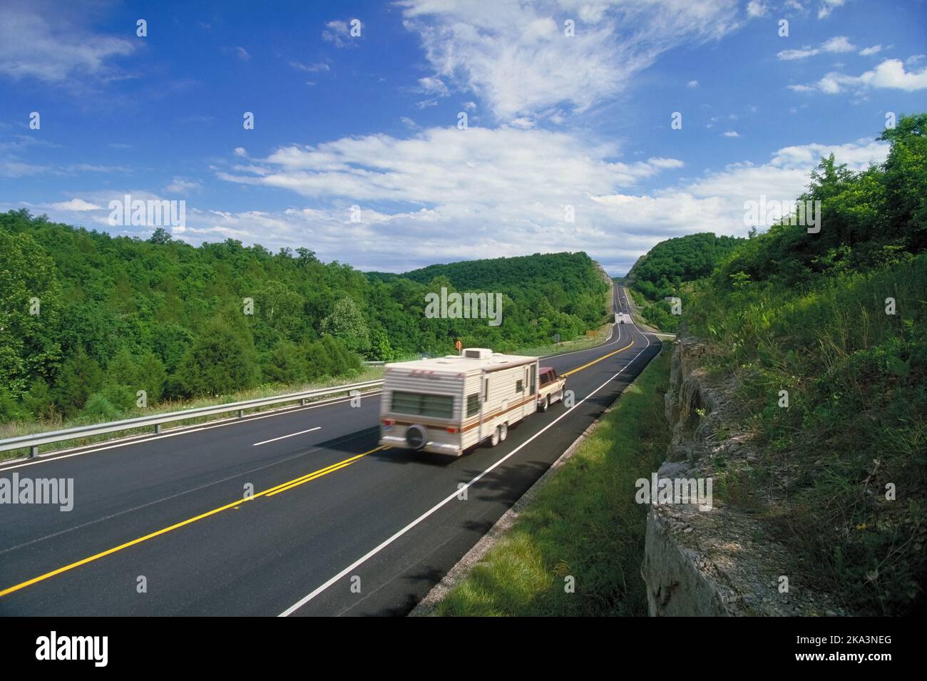 Missouri Highway 65 near Branson, Missouri is a favorite of vacationers ...