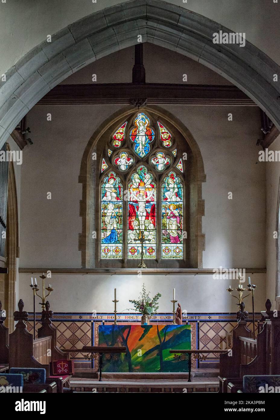 Altar at St Peter's Church in Firle Stock Photo - Alamy