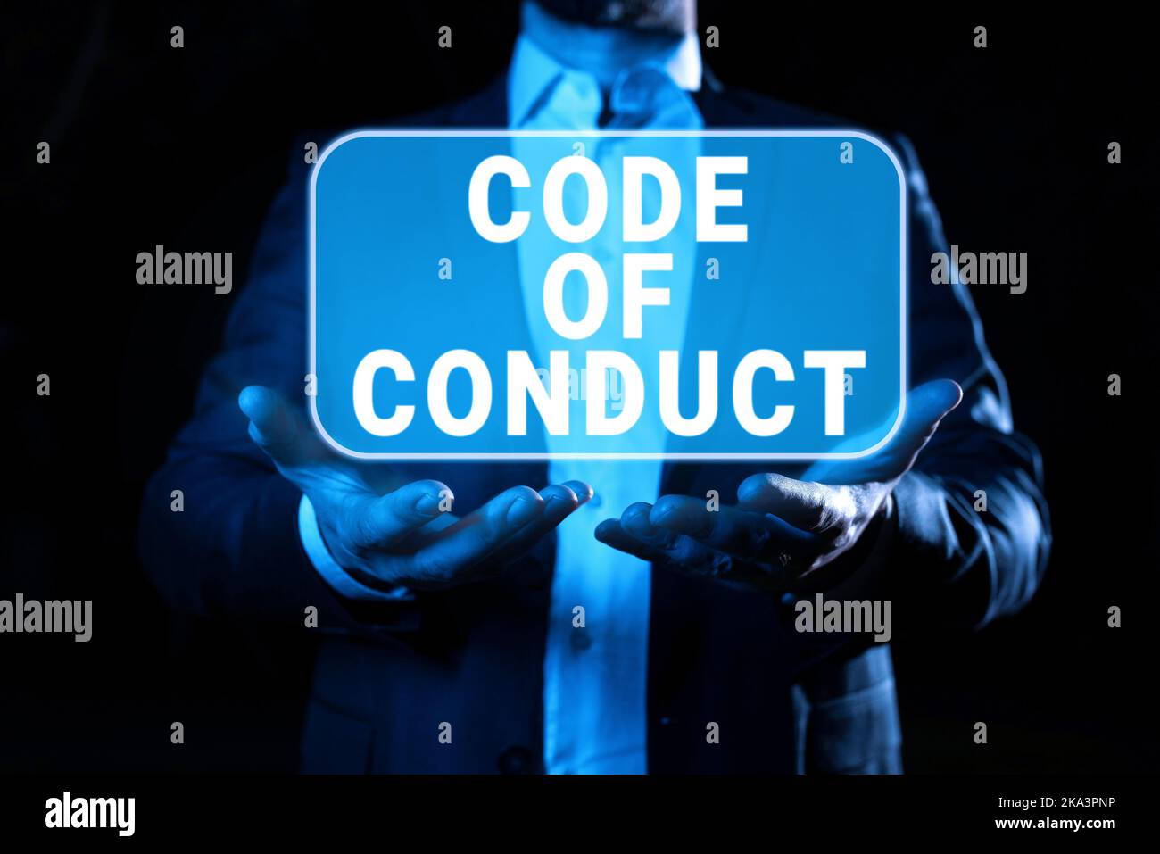 Hand writing sign Code Of Conduct, Conceptual photo set of principles ...