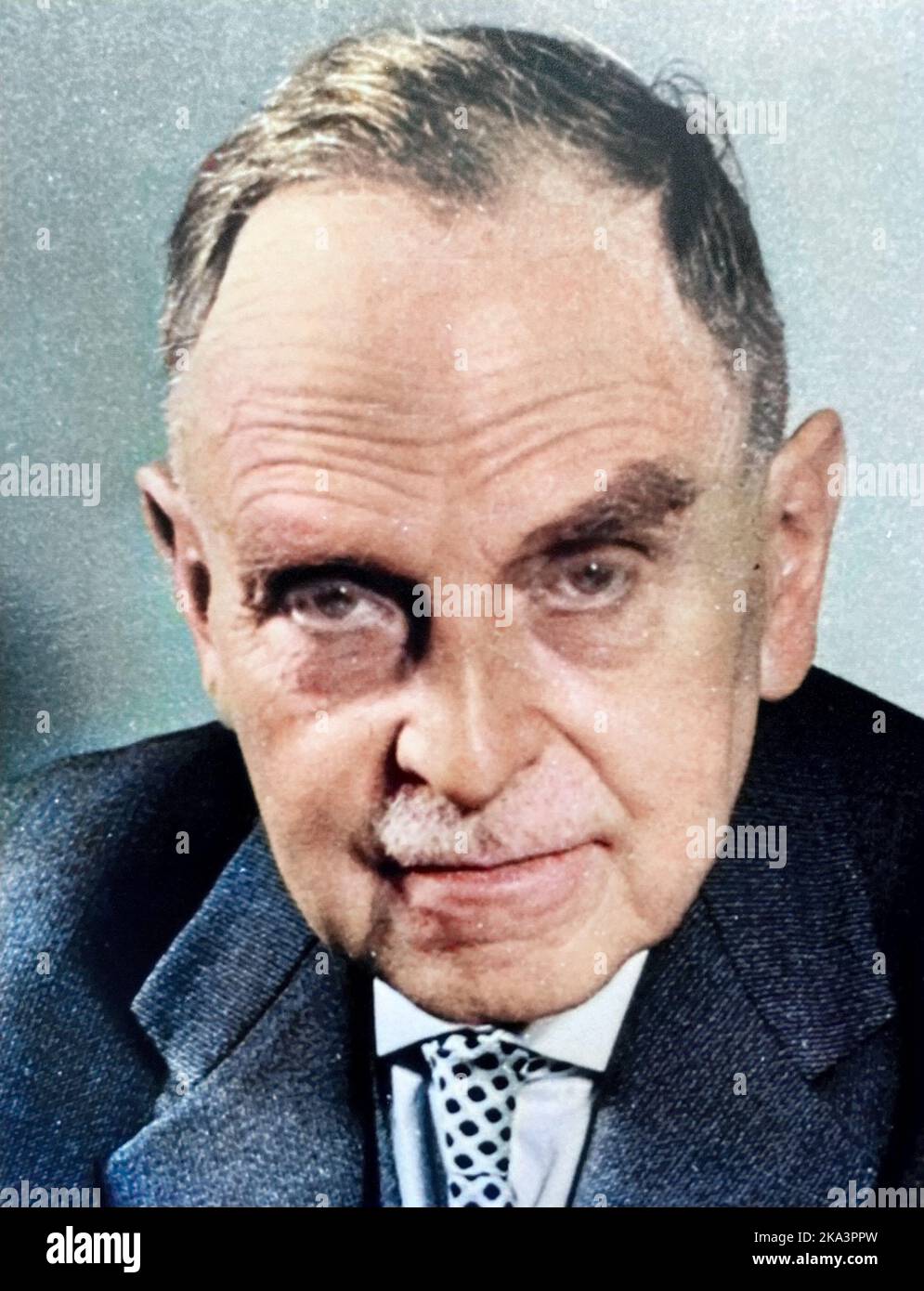 OTTO HAHN (1879-1968) German nuclear chemist, about 1970 Stock Photo ...