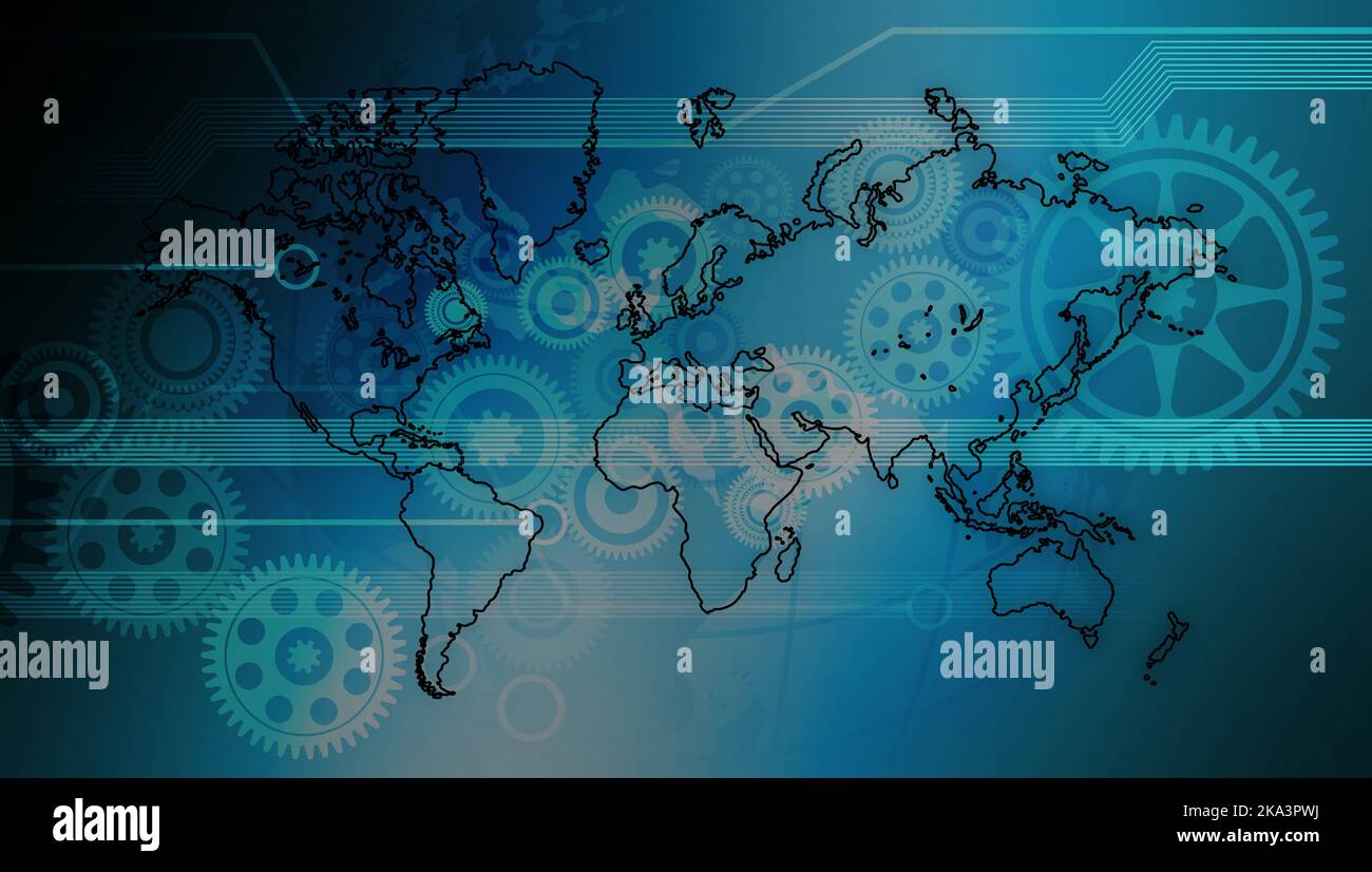 High speed. world map abstract technology background concept.Speed ...