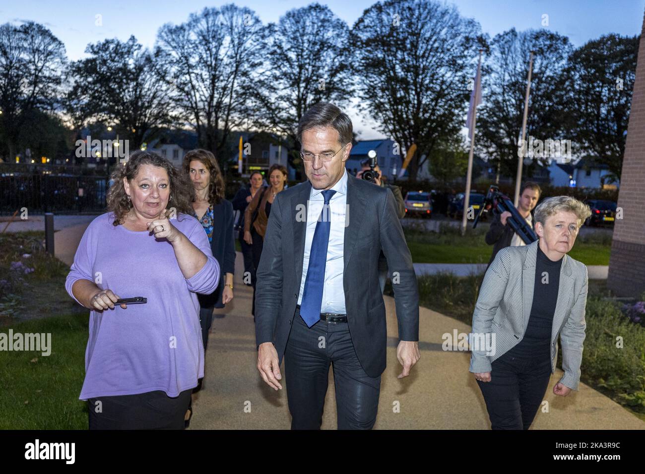 VALKENBURG - 2022-10-31 18:41:15 VALKENBURG - Prime Minister Mark Rutte ...