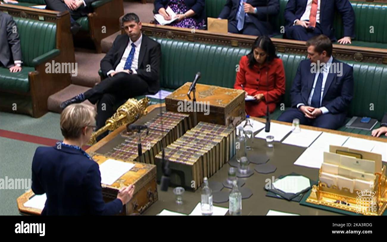 Shadow Home Secretary Yvette Cooper responds to Home Secretary Suella ...