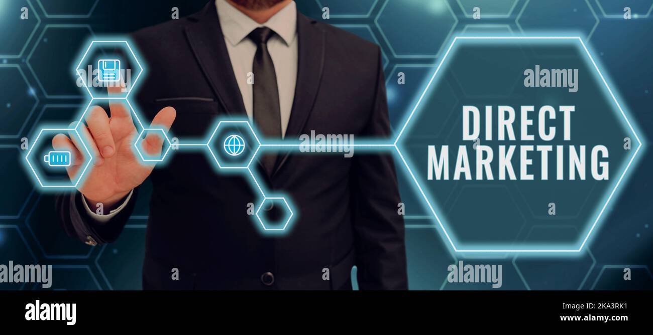 Conceptual display Direct Marketing, Internet Concept business of ...