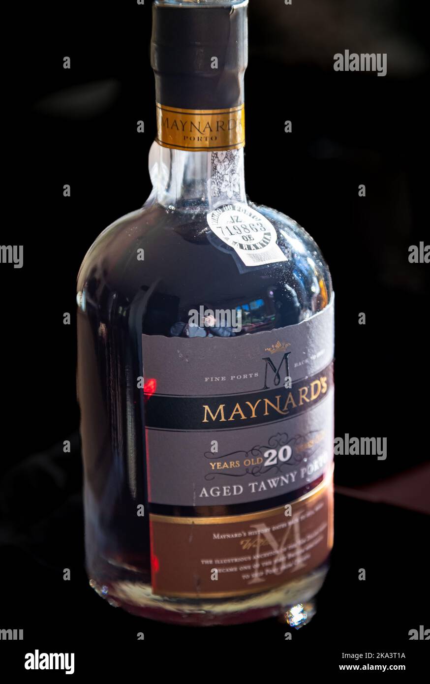 A Bottle of Port wine Stock Photo - Alamy