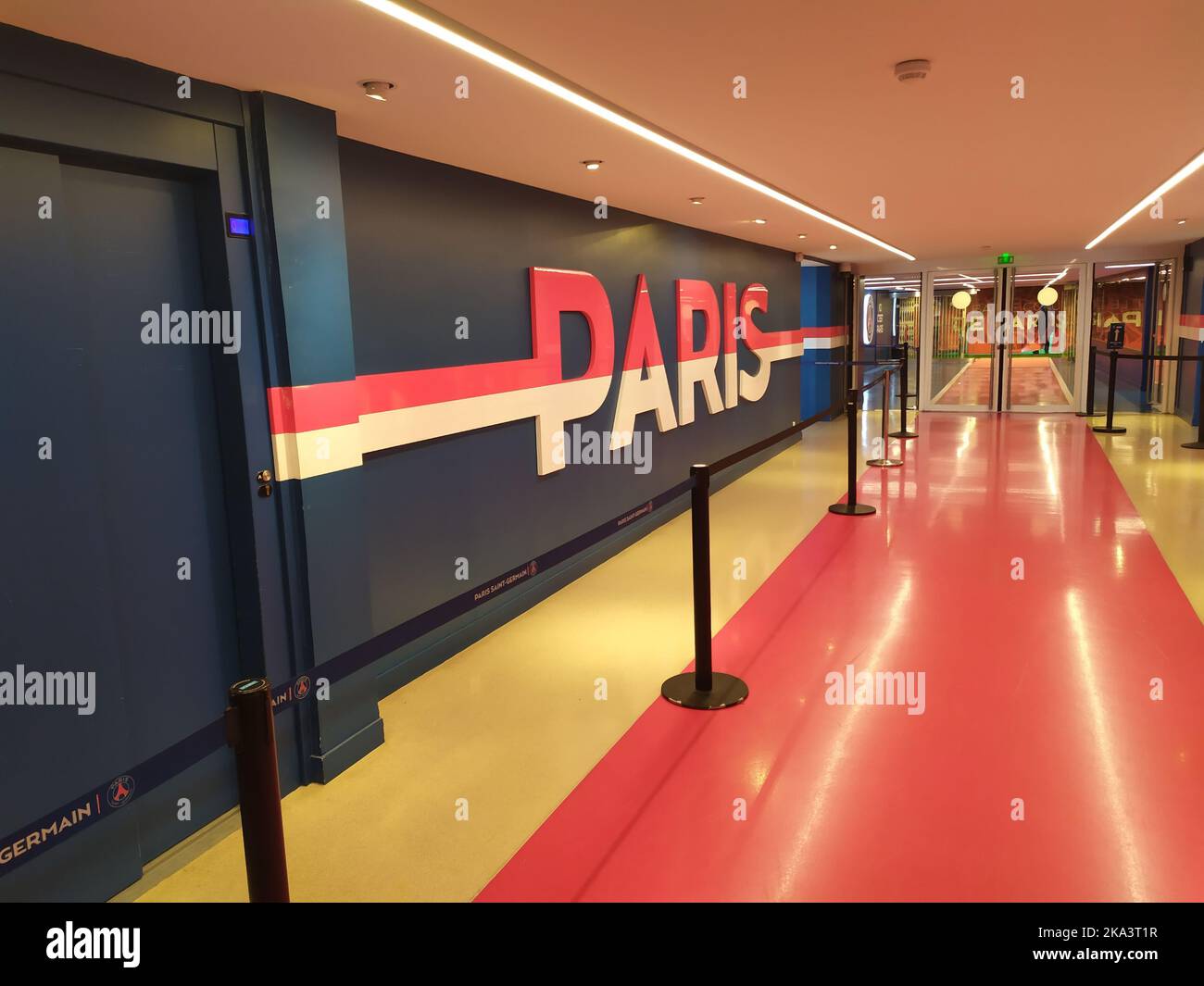 A Paris Saint Germain stadium wall Stock Photo - Alamy