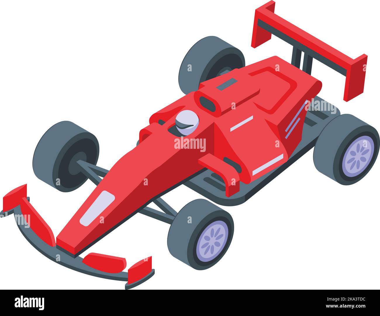 Race car icon isometric vector. Circuit track. Speed formula Stock ...