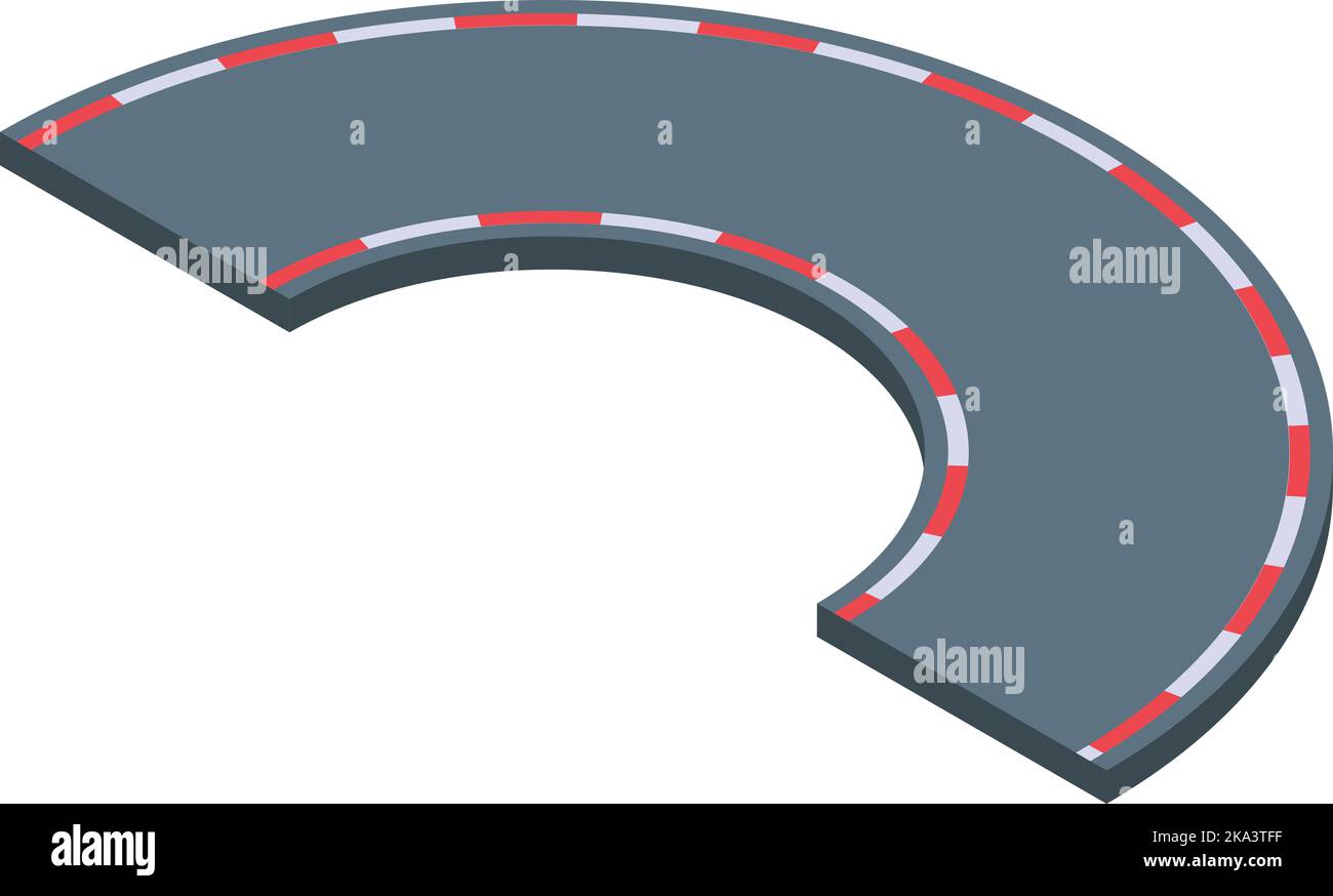 Racetrack icon isometric vector. Car track. Formula auto Stock Vector ...