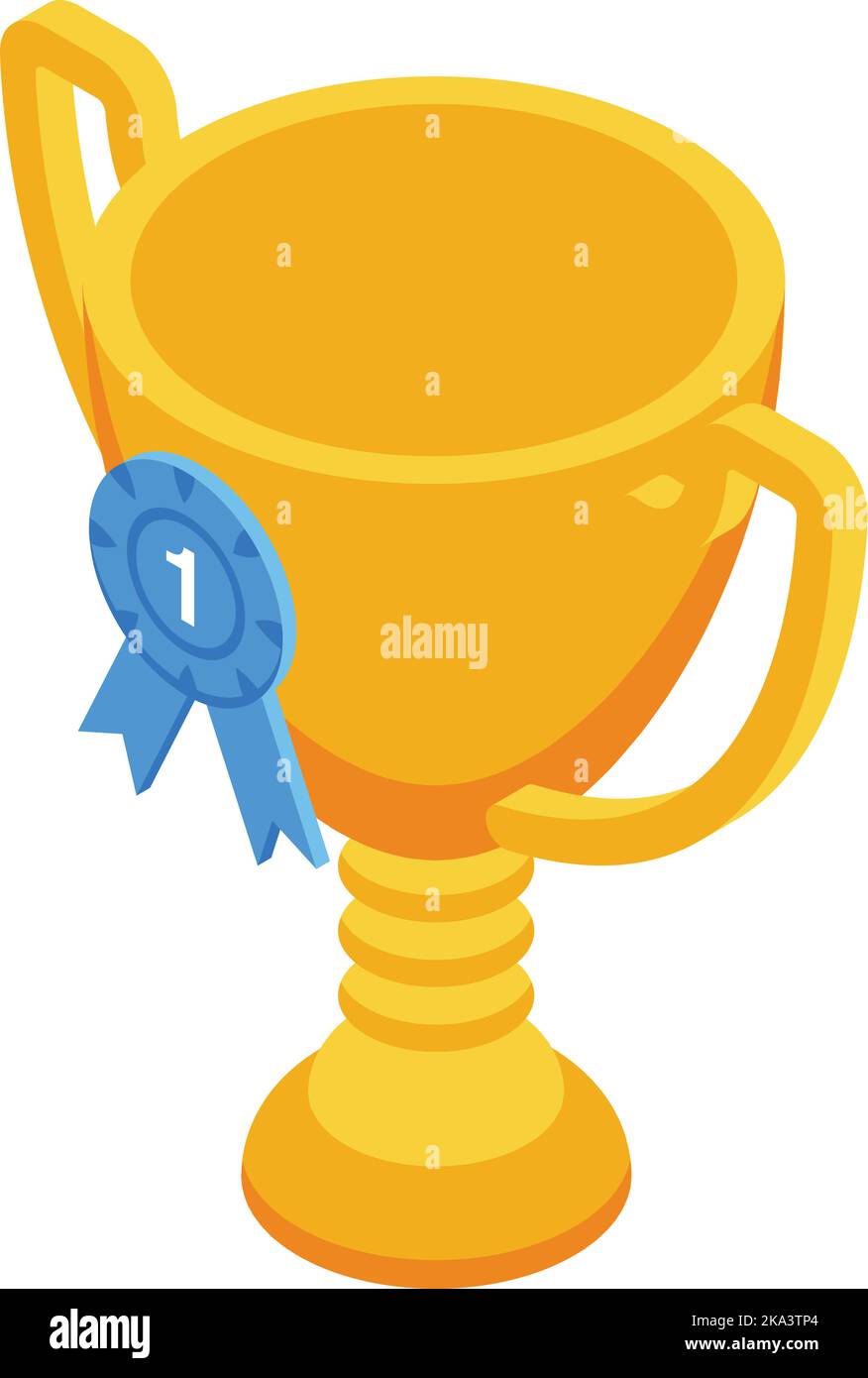 Racetrack gold cup icon isometric vector. Car race. Circuit speed Stock ...