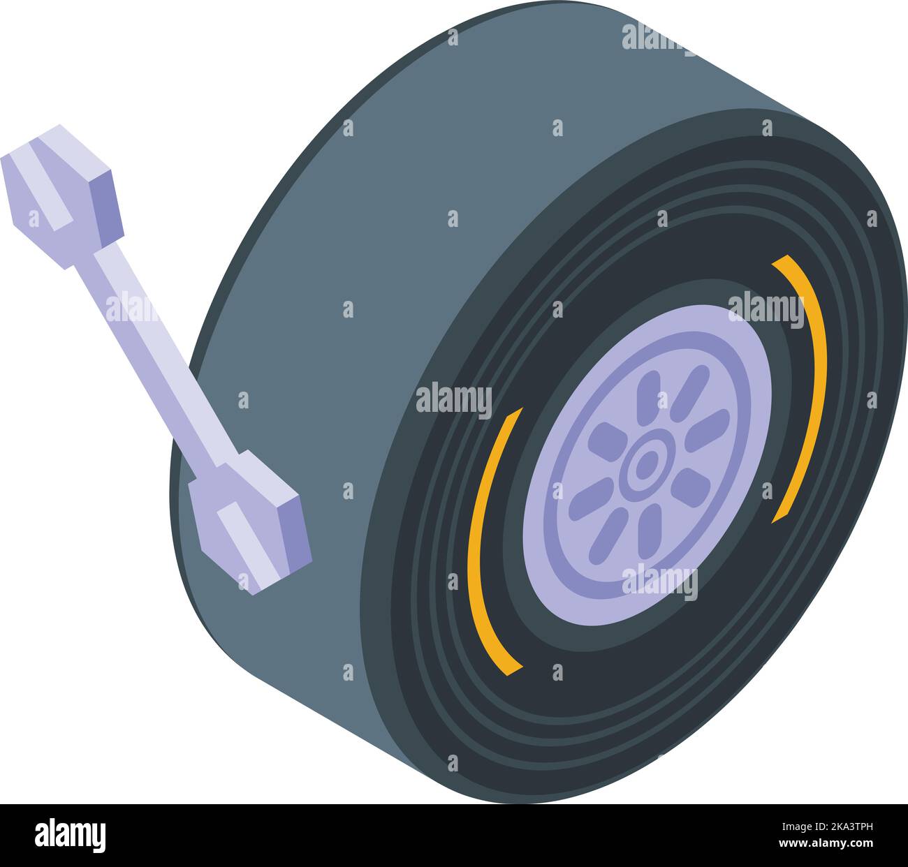 Racetrack wheel icon isometric vector. Car race. Road circuit Stock ...