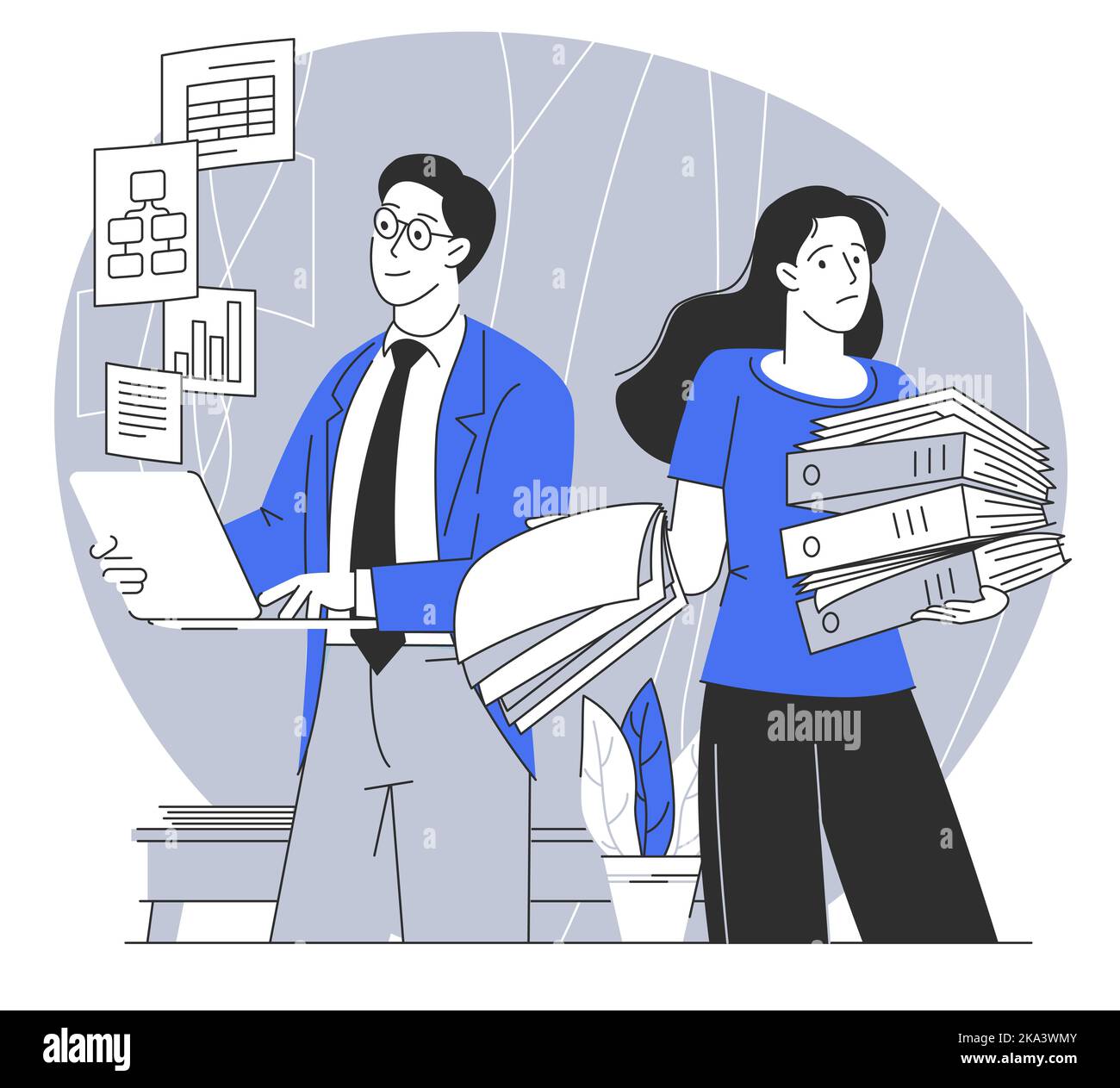 Old vs new computer Stock Vector Images - Alamy