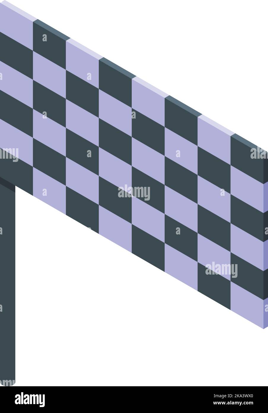 Racetrack flag icon isometric vector. Car track. Speed formula Stock ...