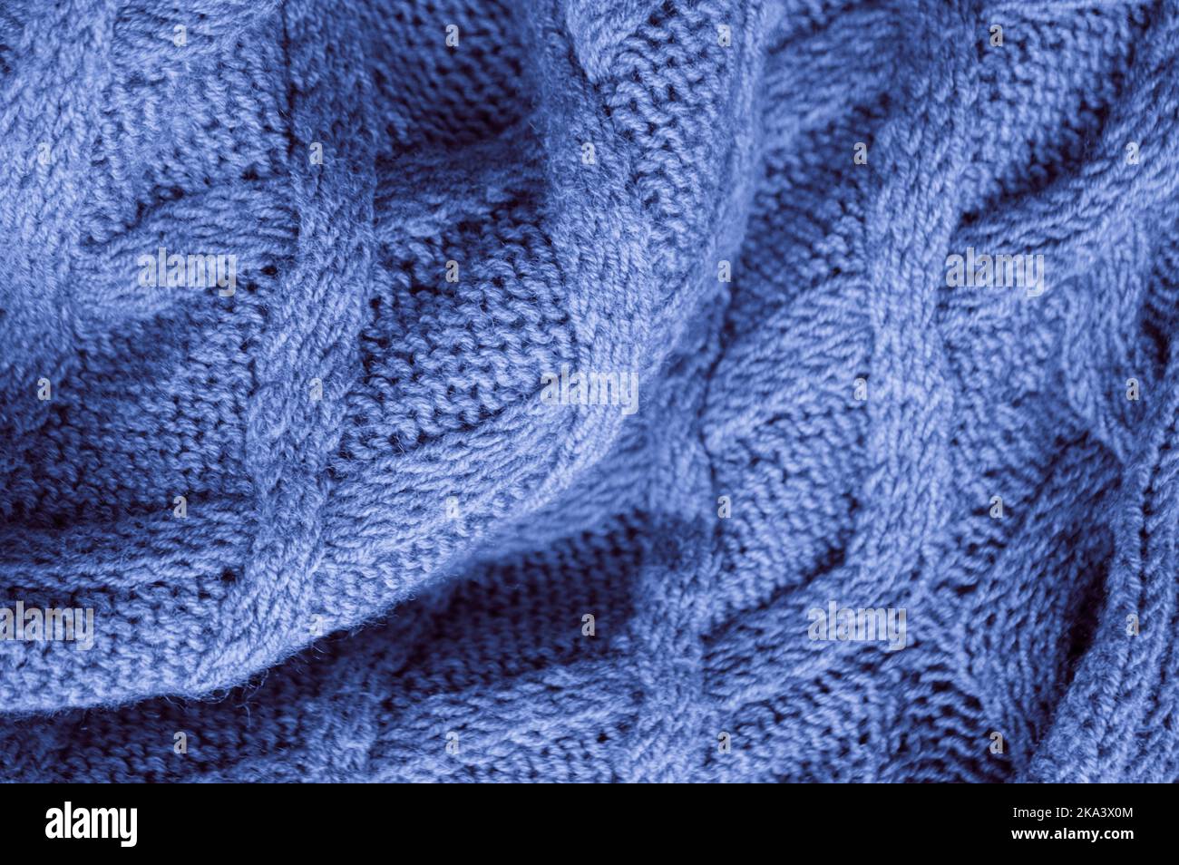 Handmade knit background with detail weave threads Stock Photo - Alamy