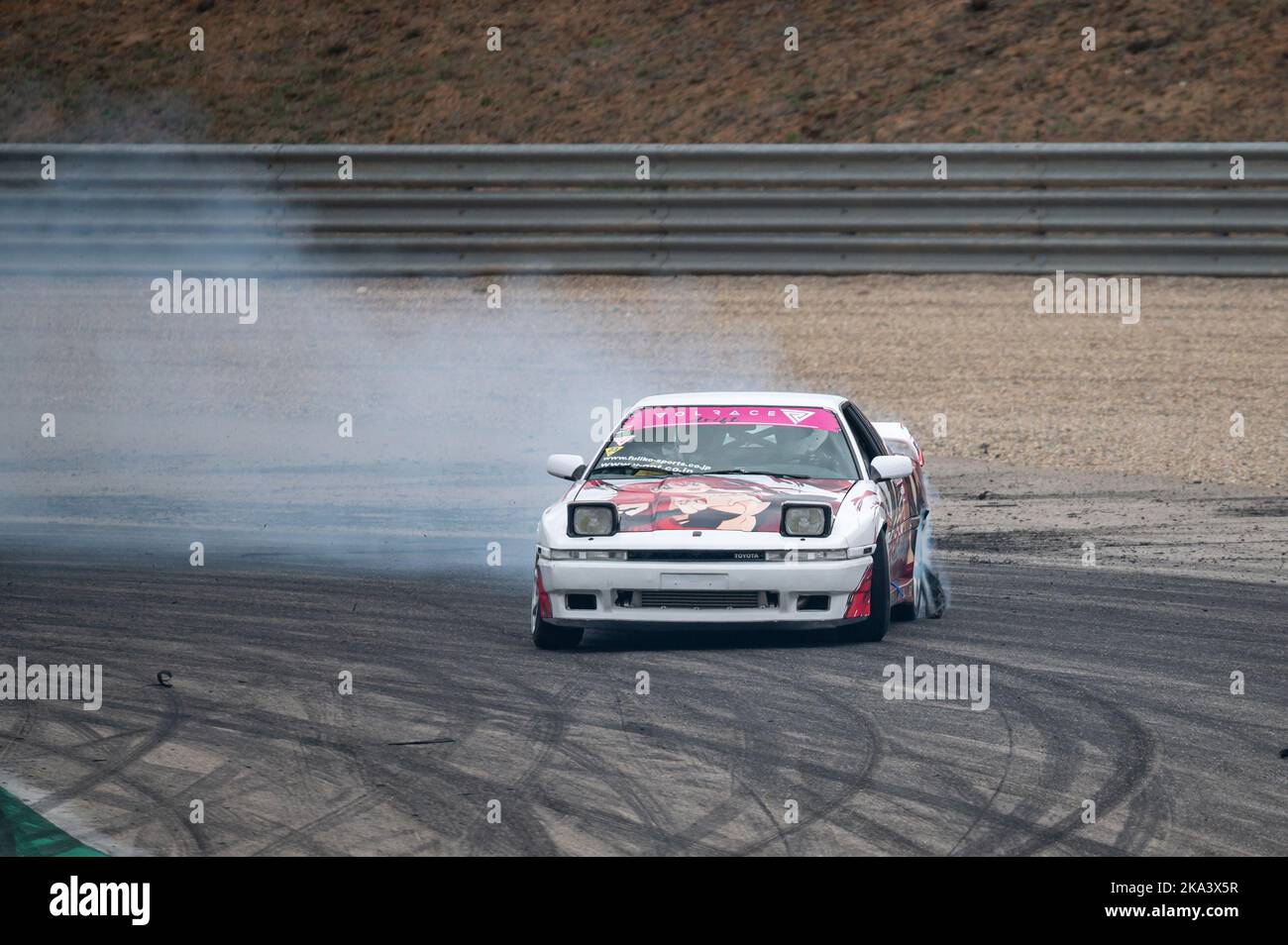 Toyota Supra with vinyls, it is an A70 mk3 prepared to drift Stock ...