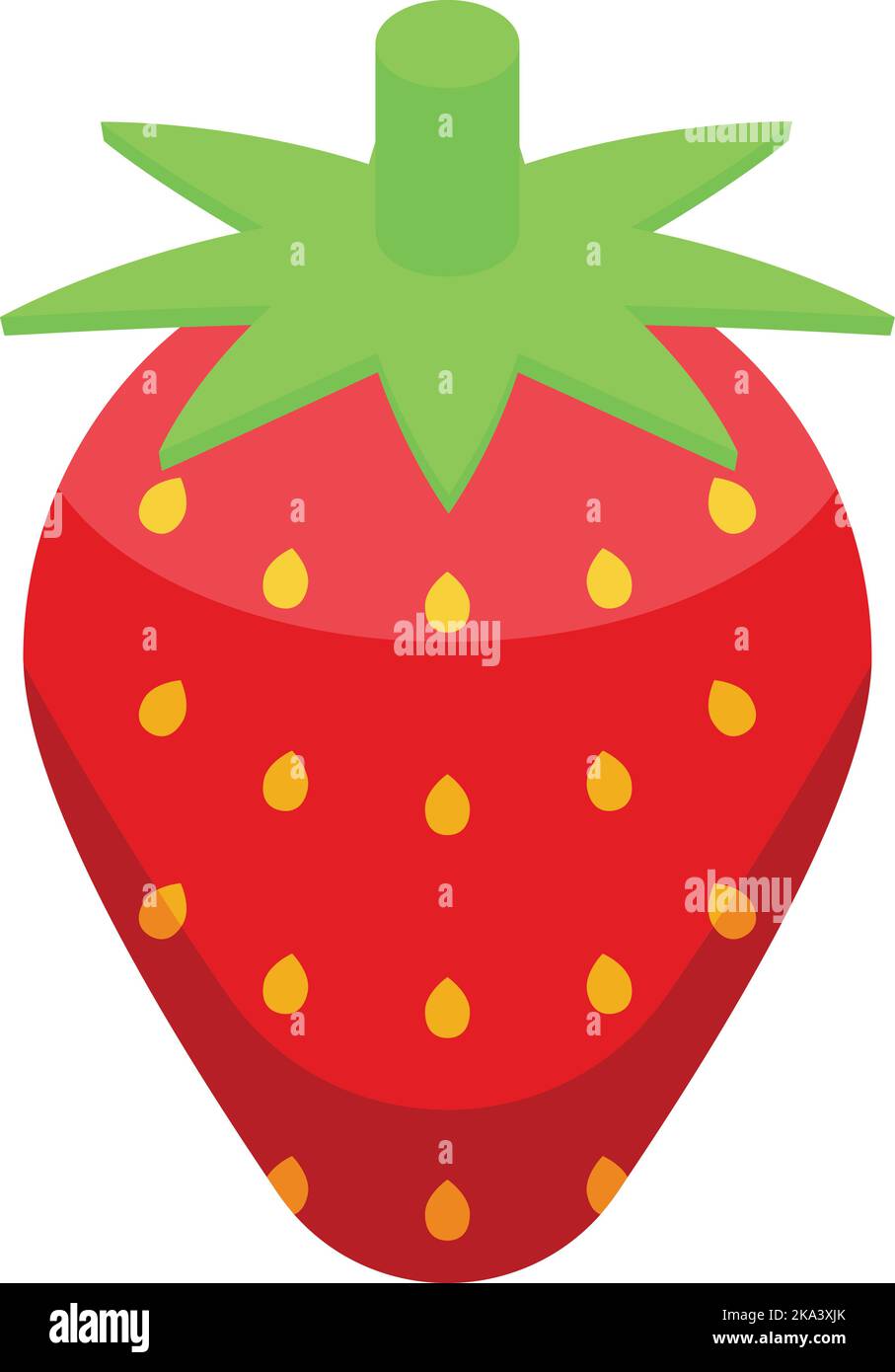 Strawberry icon isometric vector. Berry fruit. Juice red Stock Vector ...