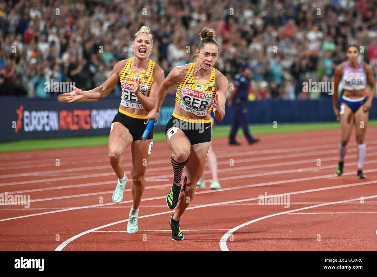 Germany: 4x100 relay race women Gold Medal. Gina Luckenkemper, Lisa ...