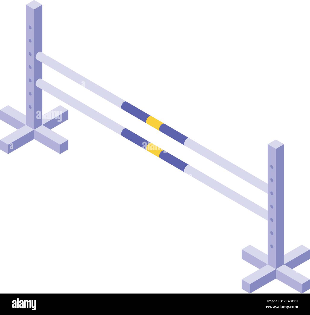 Hippodrome barrier icon isometric vector. Animal horse. Race champion ...