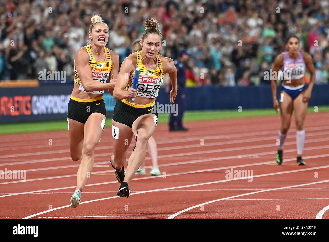 Germany: 4x100 relay race women Gold Medal. Gina Luckenkemper, Lisa ...