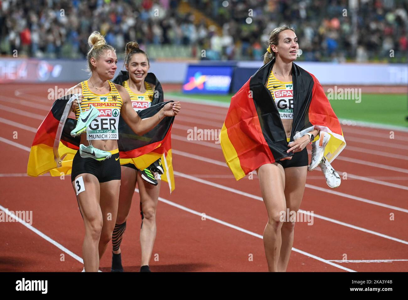 Germany: 4x100 relay race women Gold Medal (Gina Luckenkemper ...