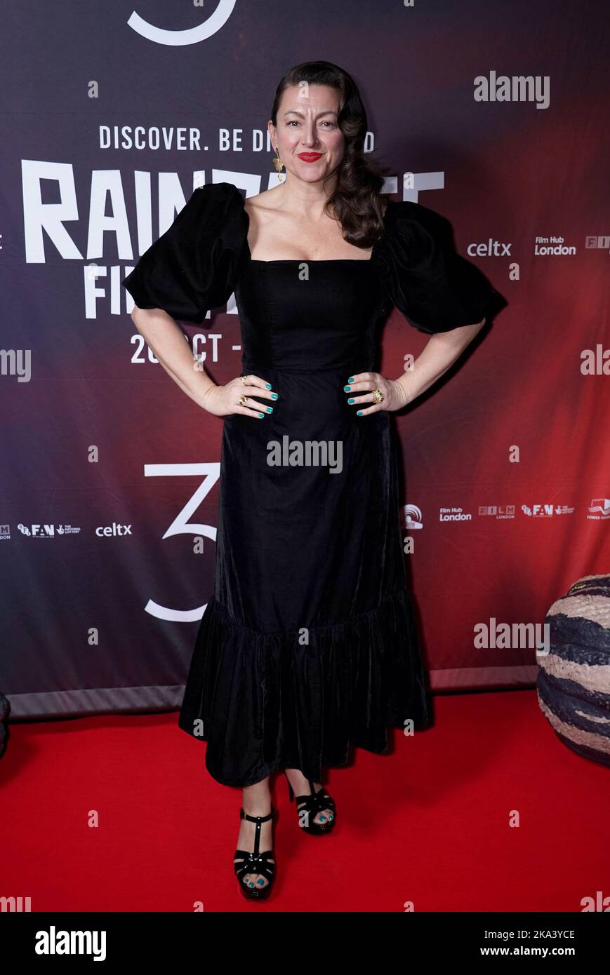 Jo Hartley attending the world premiere of Swede Caroline at Curzon ...