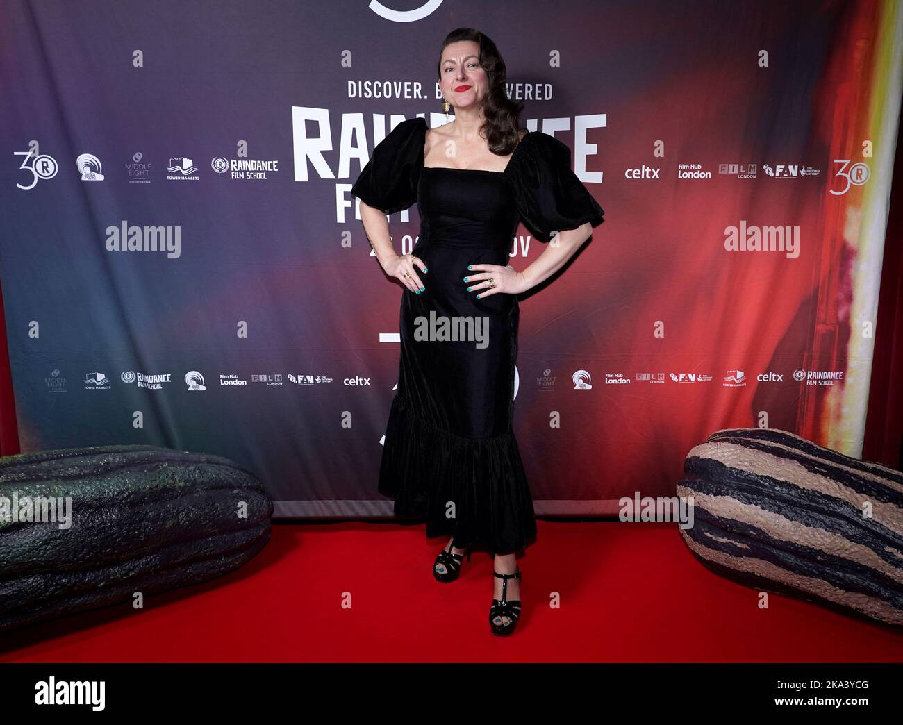 Jo Hartley attending the world premiere of Swede Caroline at Curzon ...