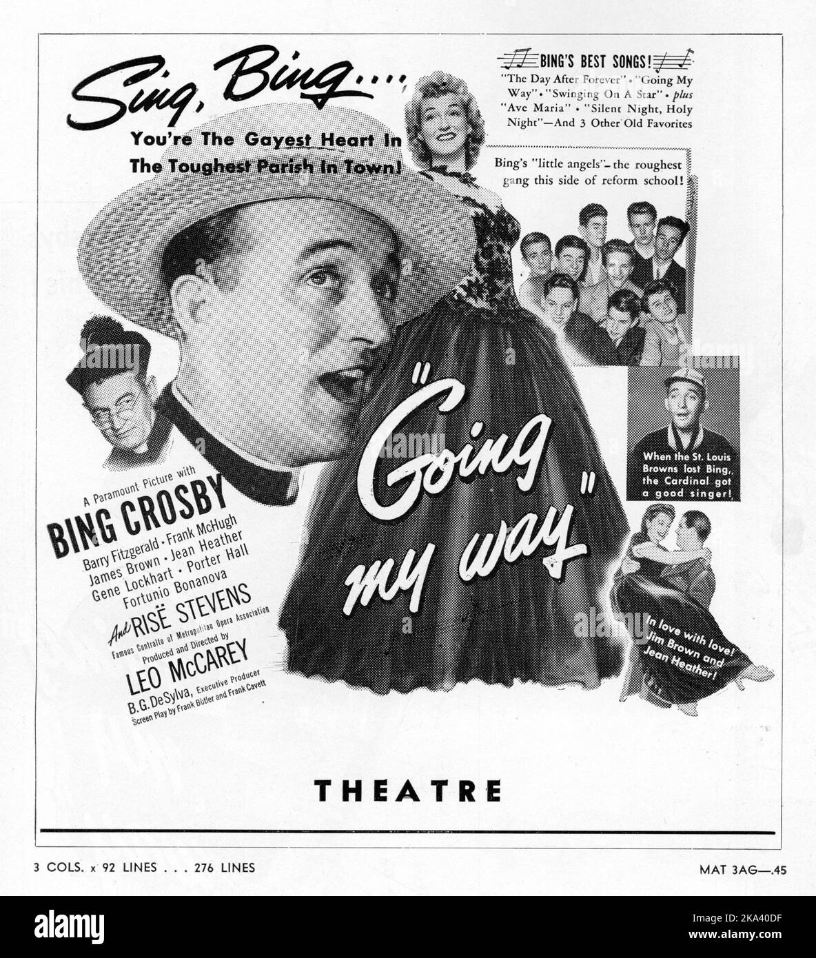 Barry fitzgerald bing crosby hi-res stock photography and images - Alamy